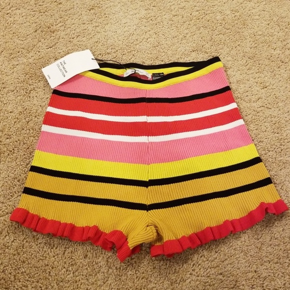 Zara | Shorts | Brand New Zara Multi Striped Size S Shorts | Poshmark